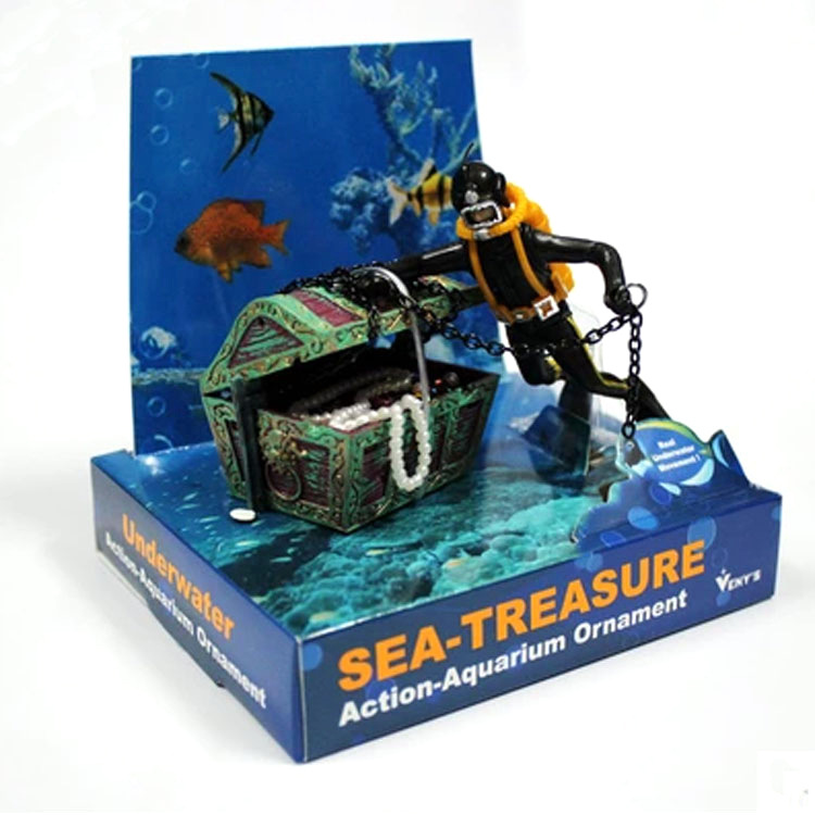 American Seahorse Pneumatic Fish Tank Decoration Treasure Hunting ...
