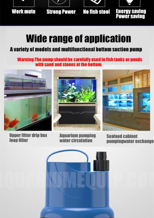 SUNSUN JGP Submersible Pump Aquarium Suction Pump Bottom Filter Silent ...