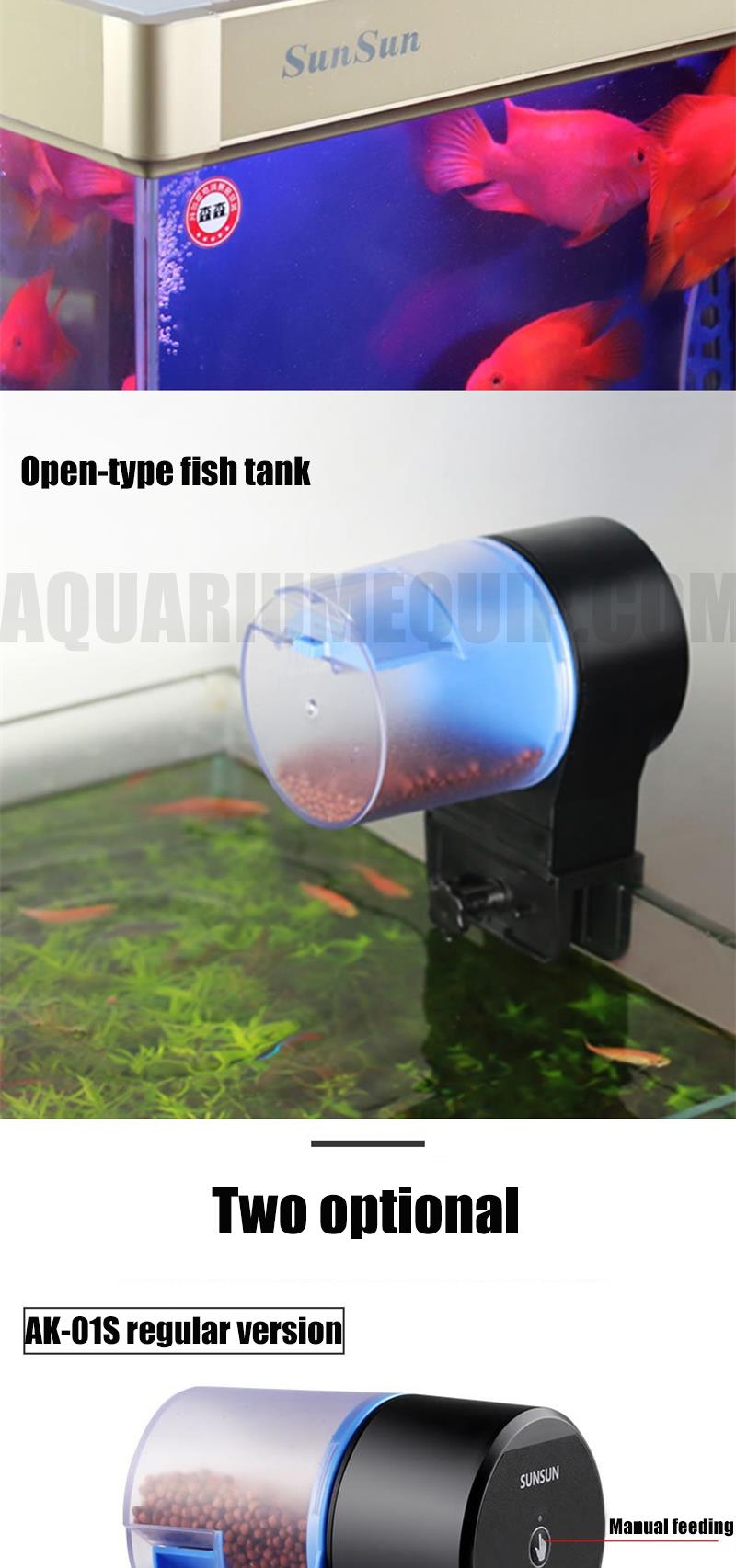 Sunsun AK Series Automatic Fish Tank Koi Goldfish Feeder Aquarium ...