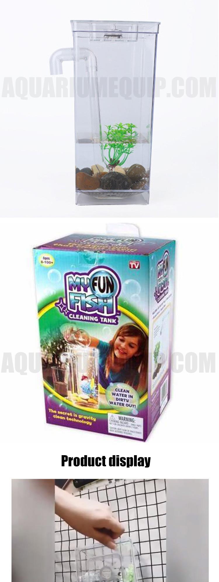 Small Fish Tank Goldfish Mini Automatic Filter Tank Water Change ...